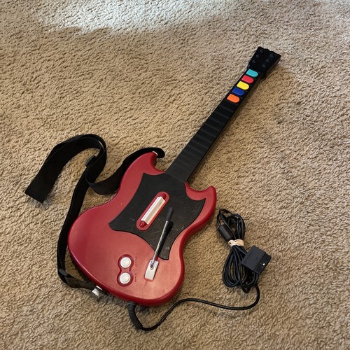 Guitar Hero Gibson SG Red Octane Wired Controller Playstation 2 PS2 ...