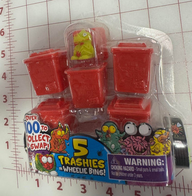 Trash Pack Series 4 - 5 Pack Trashies Figures in Wheelie Bins New in ...