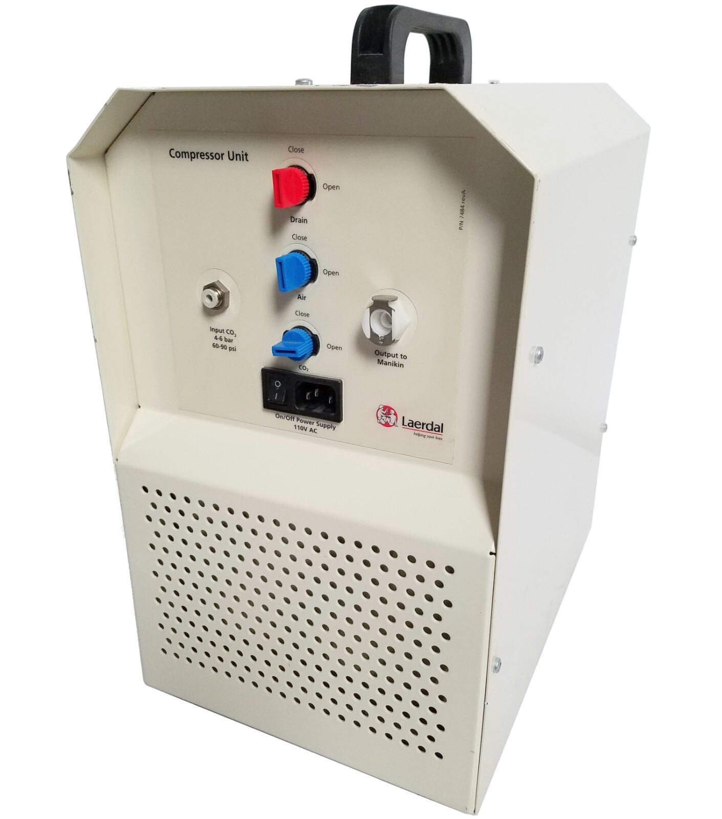 DSS Laerdal 110-1 45 LPM SimMan SimBaby Airman Manikin Air Compressor ...