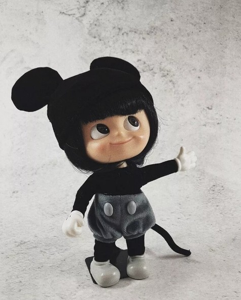 iXDOLL Micke 90 Years Of Magic Mui-Chan Action Figure H16CM BJD Doll ...