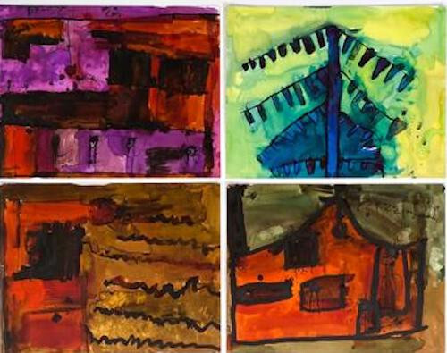4 paintings by Dutch outsider expressionist artist Marc De Bruijn | eBay