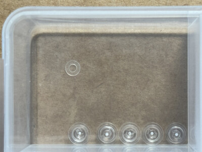 LEGO Parts - Trans-Clear Plate, Round 1 x 1 - No 4073 - QTY 5 | eBay