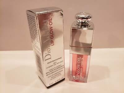 Dior Addict Cherry Oil Infused Nourishing Glossy Lip Oil #001 Pink 0.20 ...