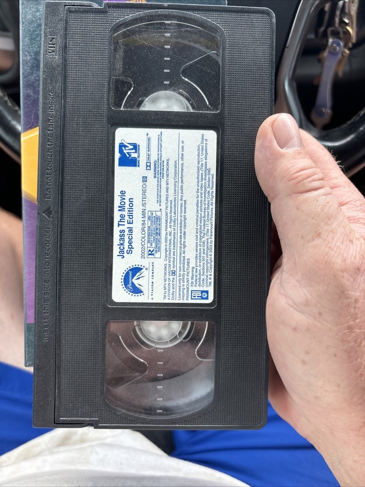 Jackass the Movie Special Edition VHS Tape Movie Film Johnny Knoxville ...