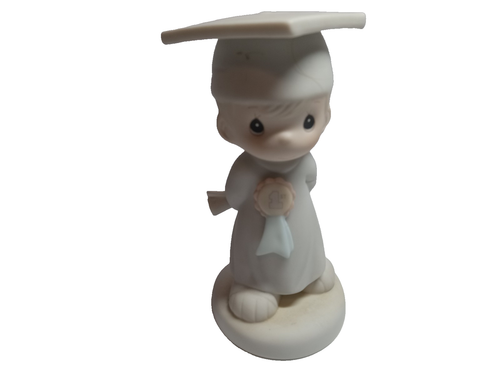 PRECIOUS MOMENTS “God Bless You Graduate" #1 Ribbon Figurine 1986 | eBay