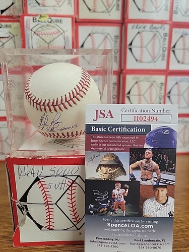 Nolan Ryan 5000 Ks/ 5 No Hit JSA Cert Autograph American League Signed ...