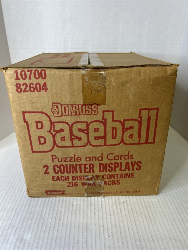 1989 Donruss Baseball Counter Display Factory Case (2 Displays) Broken ...