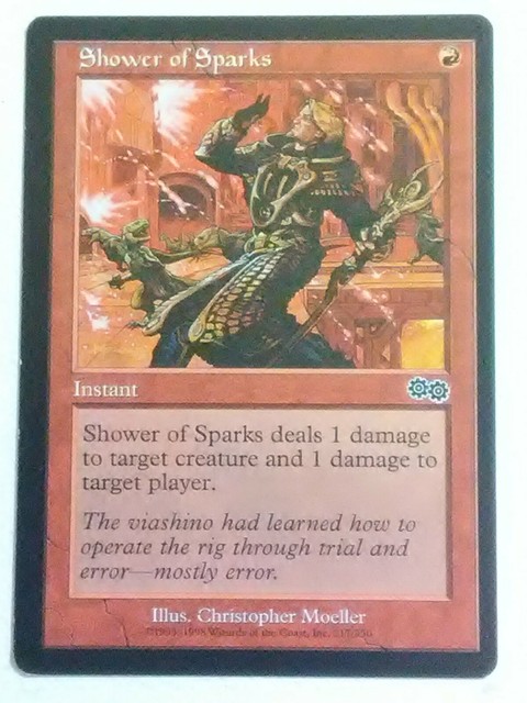 MTG Shower of Sparks Urza's Saga 217/335 Regular Common for sale online ...