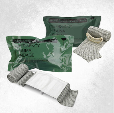 6"/4" Israeeli Trauma Bandage Emergency Dressing First Aid Compression ...