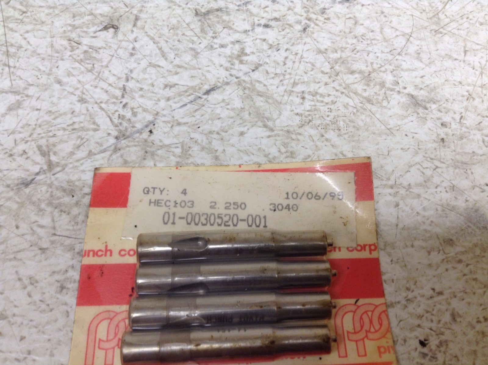 Pivot Punch 01-0030520-001 HEC103 2.250 .3040 HEC 103 010030520001 PKG ...