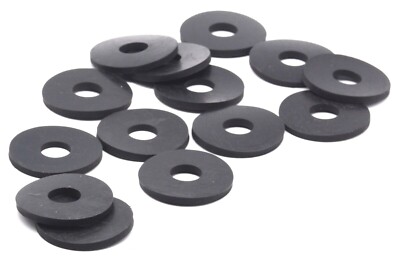 Large Rubber Fender Washers, 1/2" ID 1 1/2" OD 1/8" Thick Various Pack ...