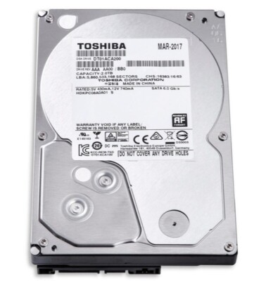 Toshiba 2TB DT01ACA200 Internal 7200RPM SATA 3.5" Inch Desktop HDD PC ...