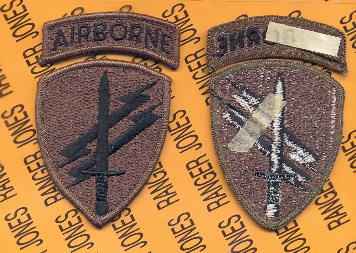 USACAPOC Civil Affairs Psychological Ops Cmd Airborne OD Green Black ...