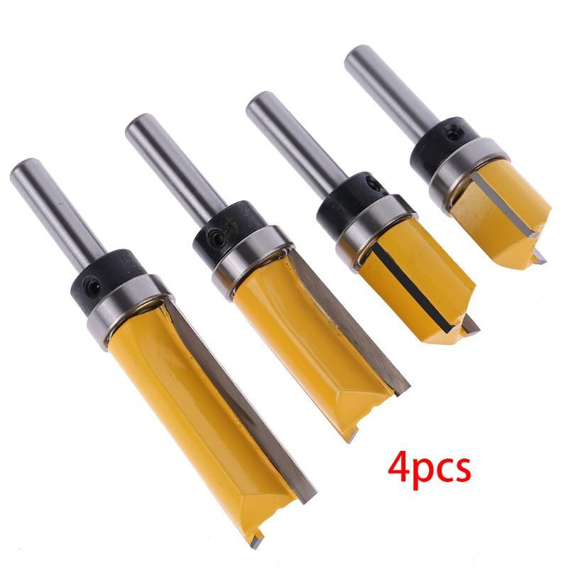 8mm/0.3" Milling Cutters Shank Trimming Router Copy Straight Bit Rod ...