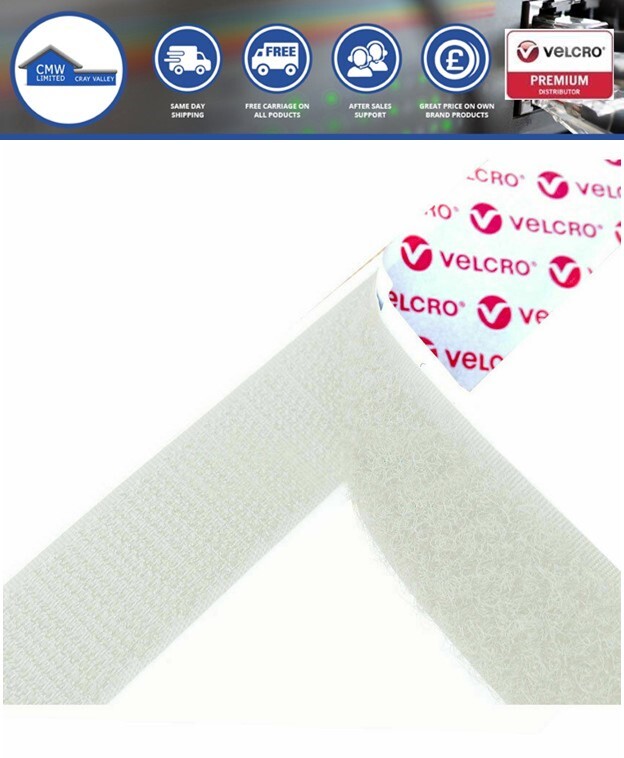 VELCRO® Genuine PS14 SELF ADHESIVE Stick on Tape HOOK / LOOP / BOTH ...