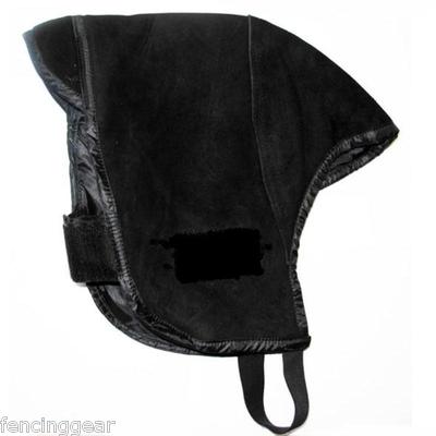 Natural Suede Black Padded Adjustable Fencing Sabre Mask Protector | eBay