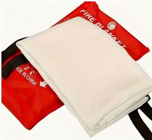 Emergency Fire Blanket 39''x39'' Reusable Ultimate FIre Defense Tool-A ...