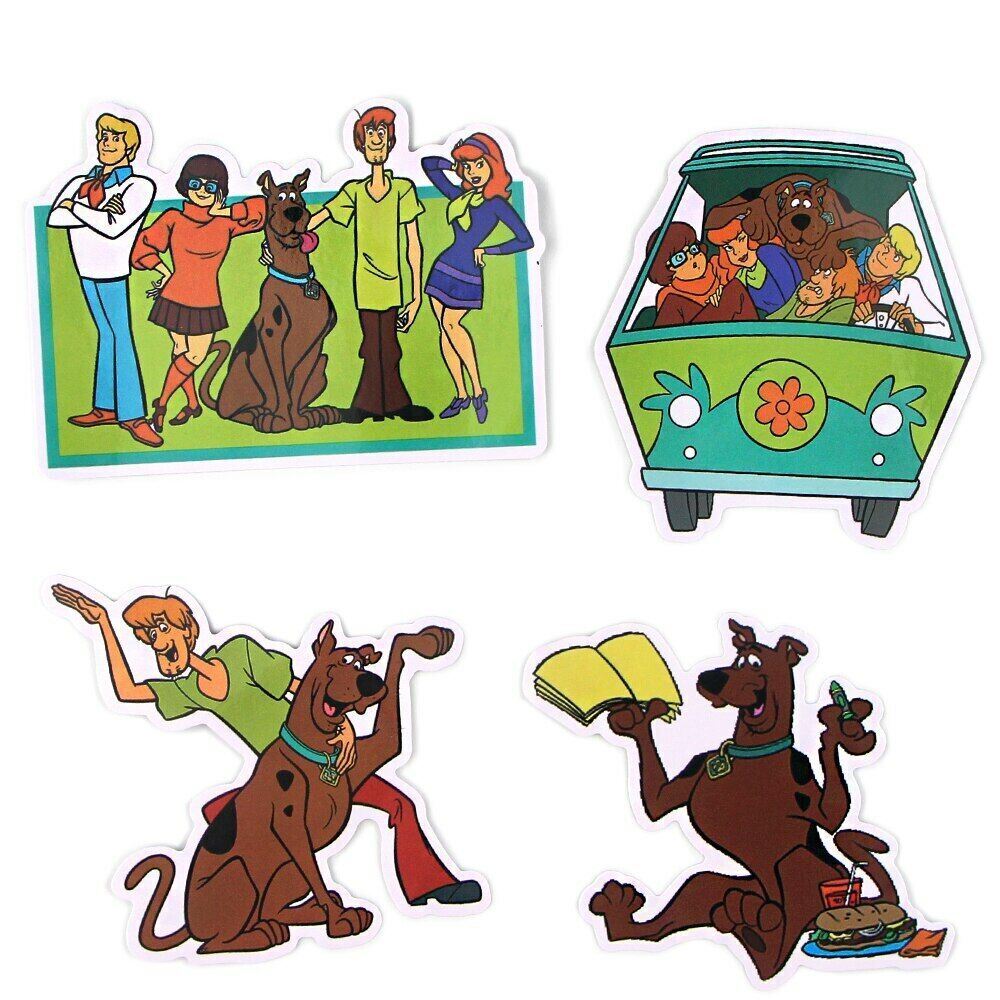 SCOOBY-DOO Stickers [Set A] SHAGGY Velma DAPHNE Fred~Vinyl Waterproof ...