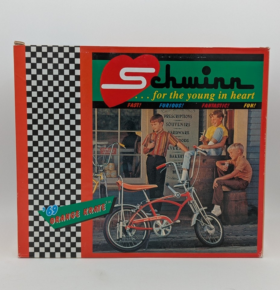 Schwinn Sting-ray Orange Krate Bicycle Model, Museum Quality 1:6 Ratio ...