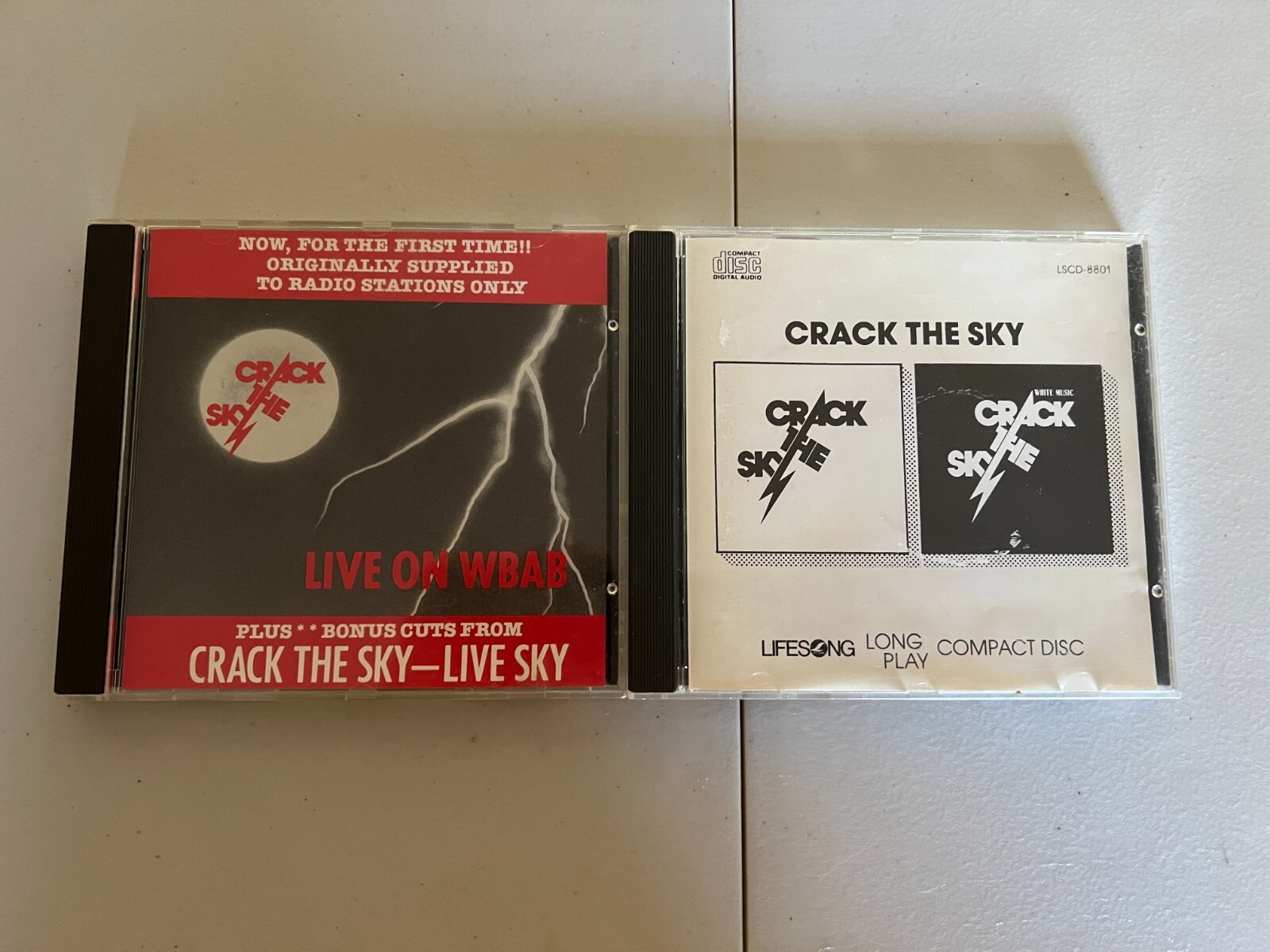 CRACK THE SKY - 2 CD Lot -- Live Sky and White Music - you get ALL CDs ...