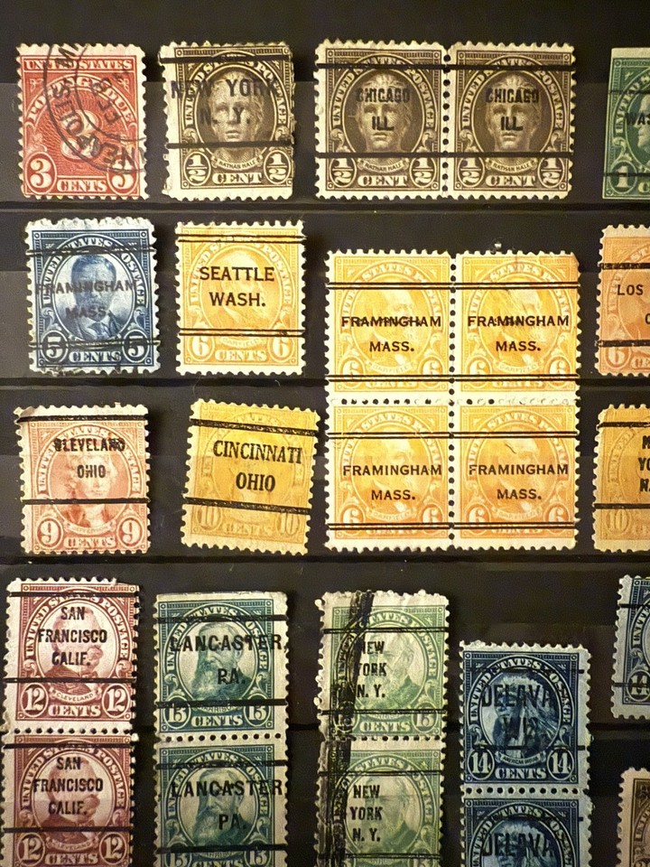 US Pre cancel Overprint Stamp Lot 60+ Stamps | eBay