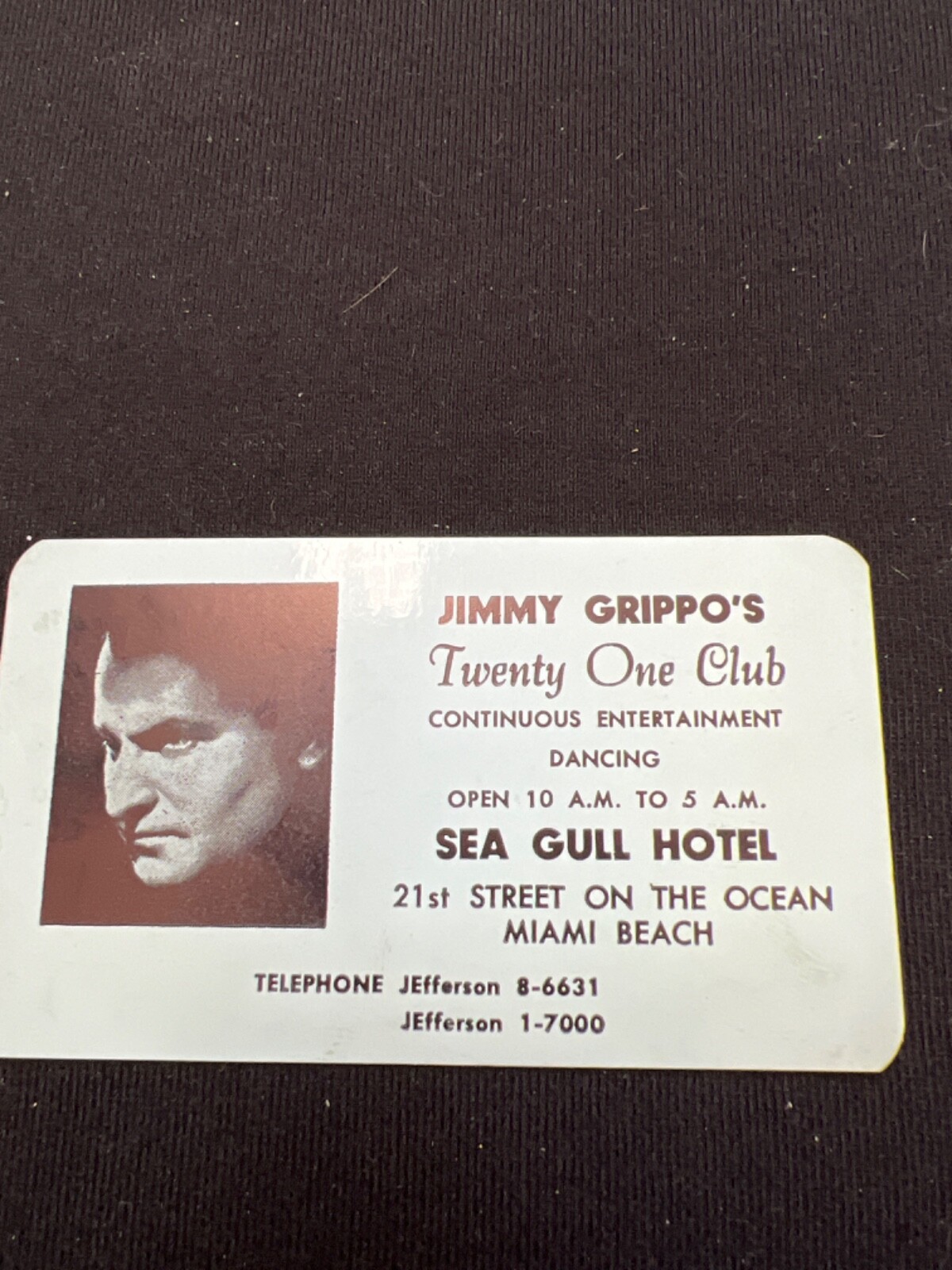 Jimmy Grippo Magic business card - used collectible card-rare | eBay