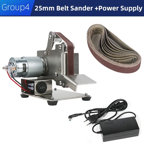 Mini Belt Grinding Machine Tool Sharpening Sanding Electric Sander Home ...