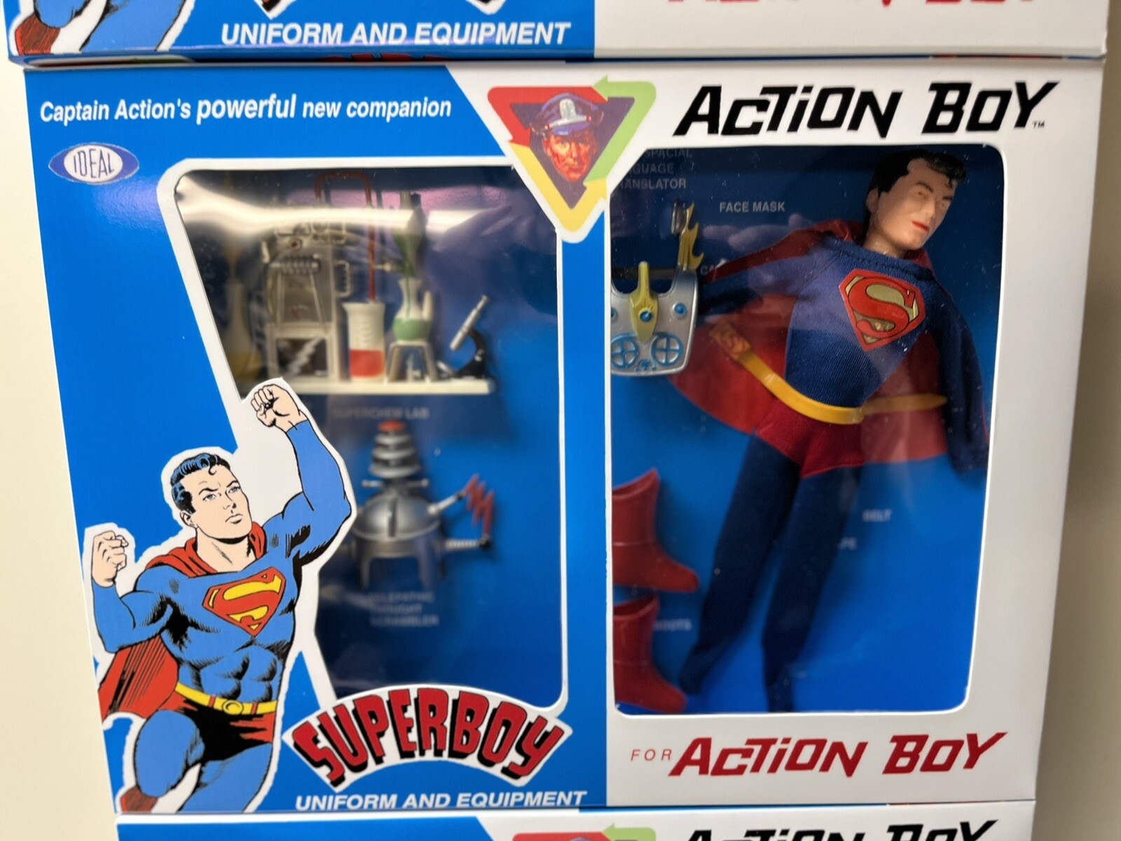 Vintage Original Captain Action - Superboy Resew with NEW repro Box | eBay