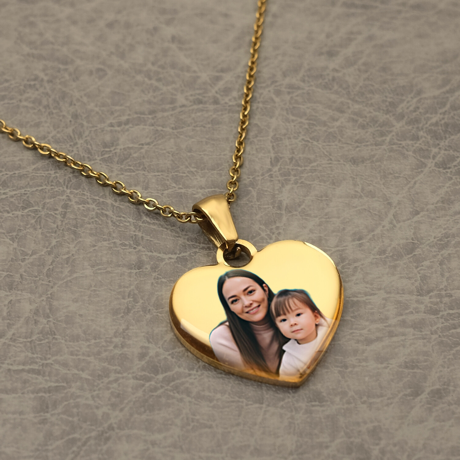 Personalised Photo Necklace Custom Picture Pendant Mothers Day Gift for ...