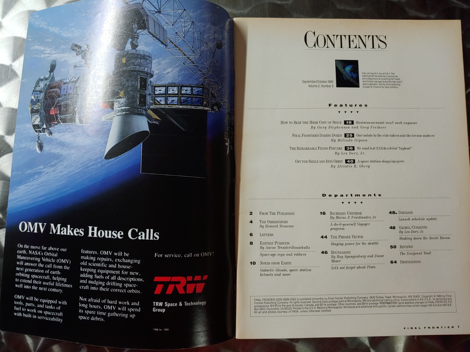 Final Frontier - Vintage Space Exploration Magazine - Science NASA ...