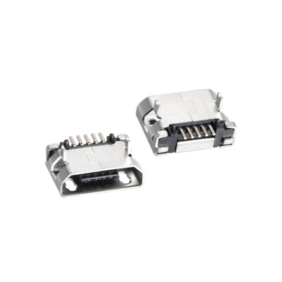 10 x Micro USB Female Socket Connector 5 Pin DIP 180 Degree Repair ...