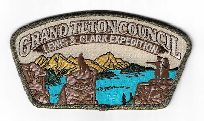 BSA CSP GRAND TETON COUNCIL LEWIS CLARK COPPER MYLAR ISSUE SA-129 MINT ...