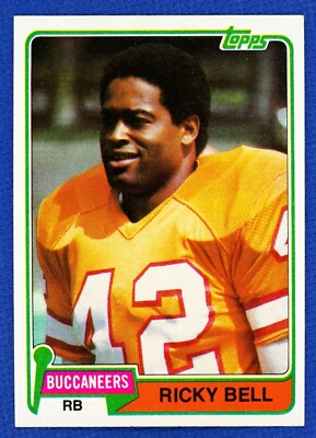 1981 Topps Football Set Break #456 Ricky Bell Tampa Bay Buccaneers NM ...