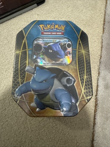 2014 Pokemon TCG Power Trio Blastoise EX Tin New Factory Sealed 4 Packs ...