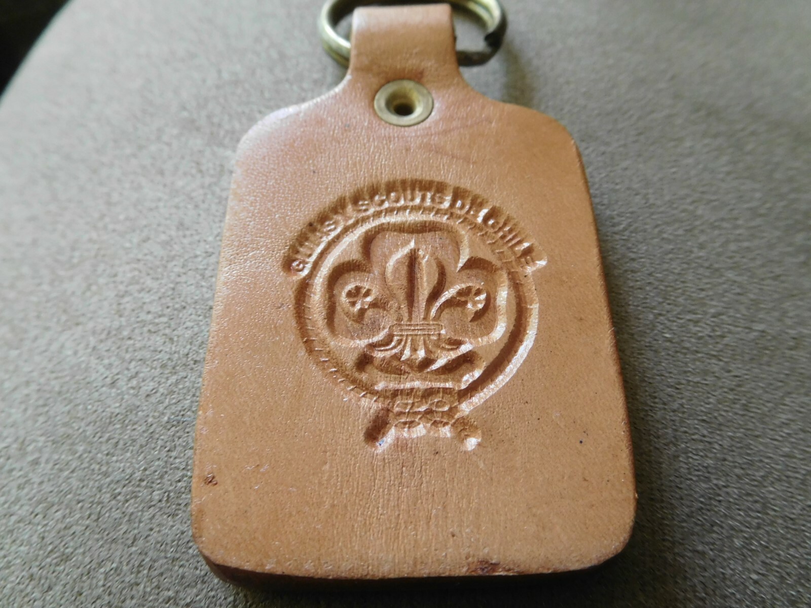 RR SCOUT INTERNATIONAL GIRL GUIDES & BOY SCOUTS OF CHILE LEATHER KEY ...
