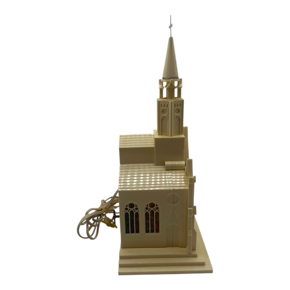 Vintage Raylite 177 Illuminated Lighted Musical Christmas Cathedral ...