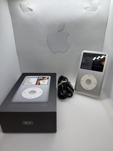Apple iPod classic 6. Generation Silver Gray 160GB Used #1237 | eBay