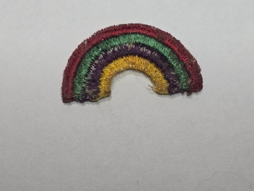 Vintage 1970s Rainbow Embroidered Sew On Patch 1.5" | eBay