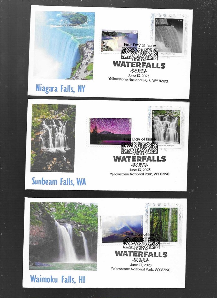 US FDC FIRST DAY COVERS WATERFALLS 2023 COMBO COLLECTION OF 12 | eBay