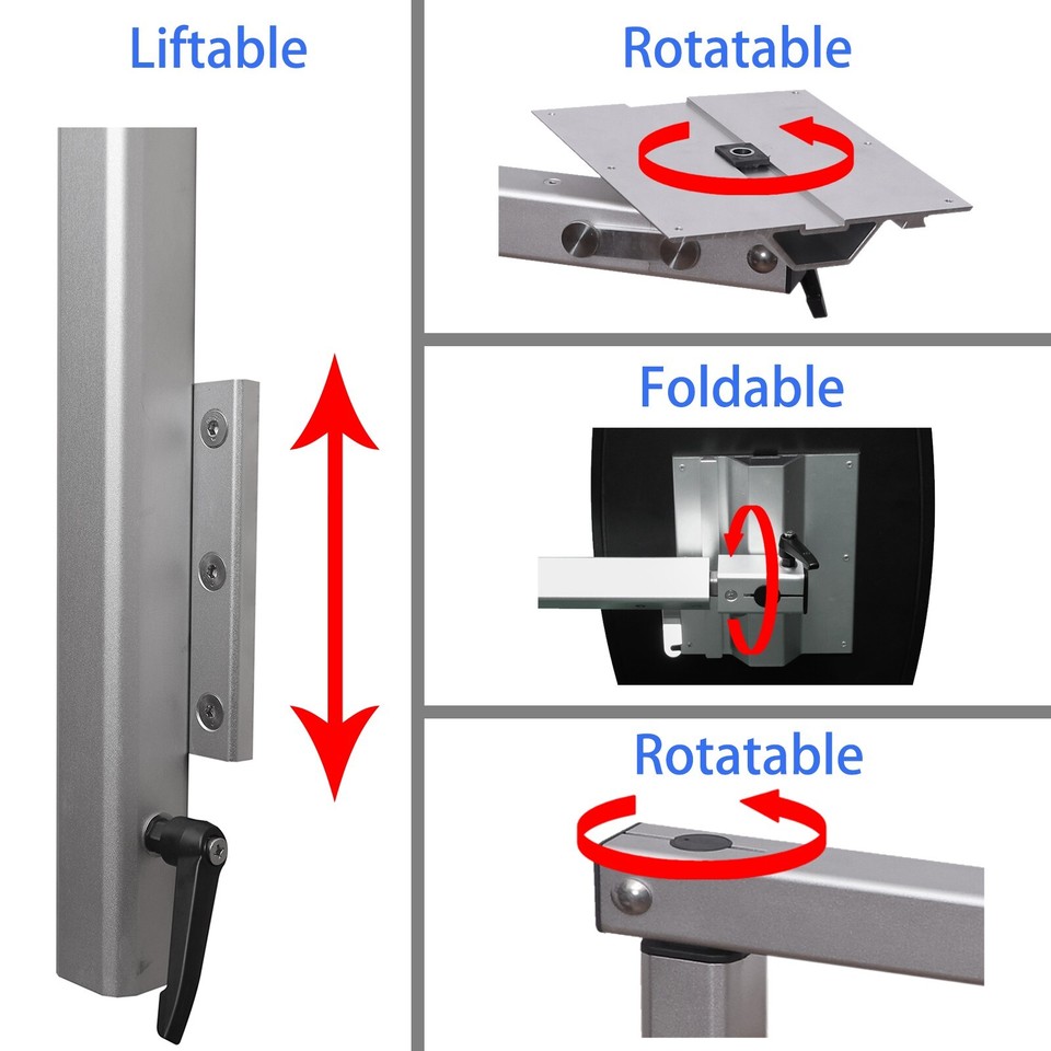 Upgrade Rv Table Leg with Folding Table Top, Swivels 360 Degrees ...