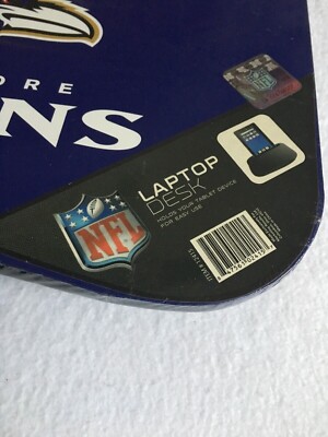 Baltimore Ravens Laptop Desk, NFL Football, Holds tablet Pad Surface ...