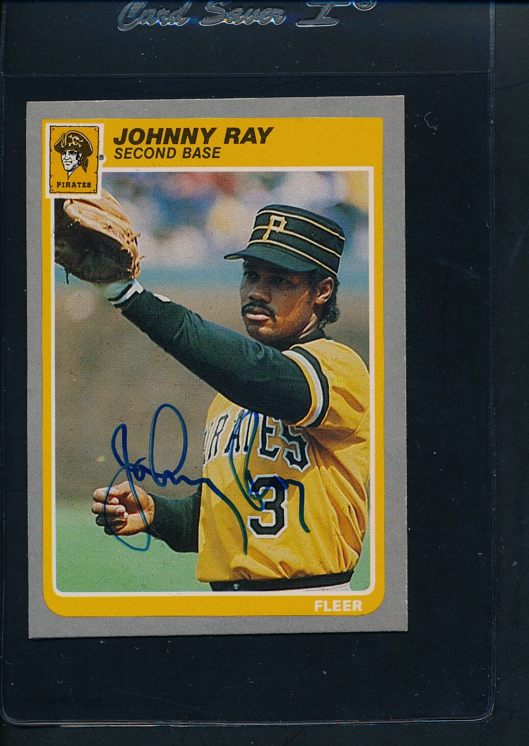 1985 Fleer #473 Johnny Ray Pirates Signed Auto *50209 | eBay