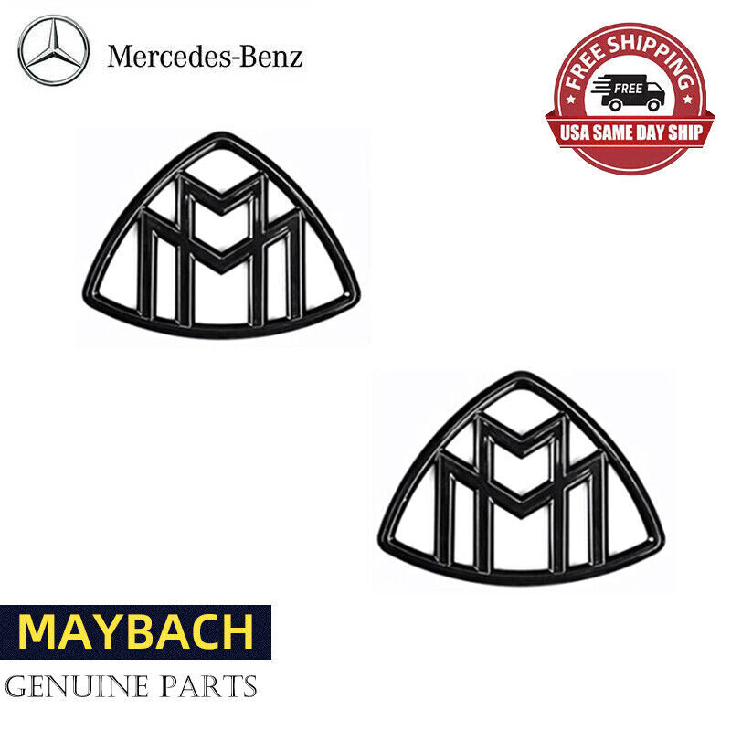 2Pcs Mercedes-Benz Maybach LH,RH Side Fender Emblem Badge Decal Sticker ...