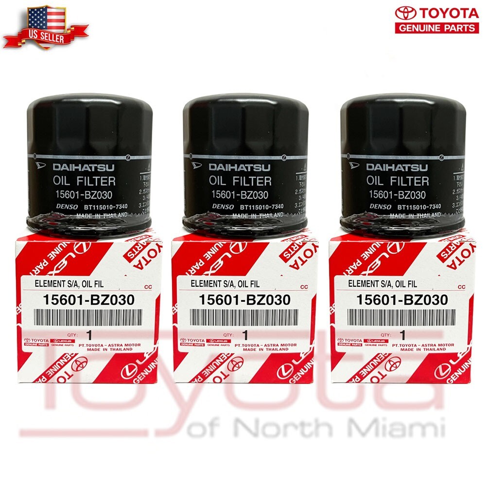 3 Pack OEM Genuine Toyota Daihatsu Engine Oil Filter 15601-BZ030 | eBay