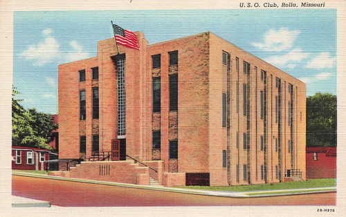 ROLLA MO MISSOURI USO CLUB 1942 VINTAGE LINEN POSTCARD 100425 U | eBay