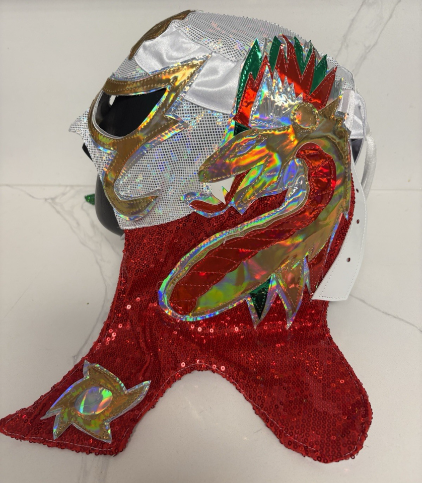 Pentagon Jr Tricolor Mask Lucha Libre Sequin Handmade Mexican Wrestling ...