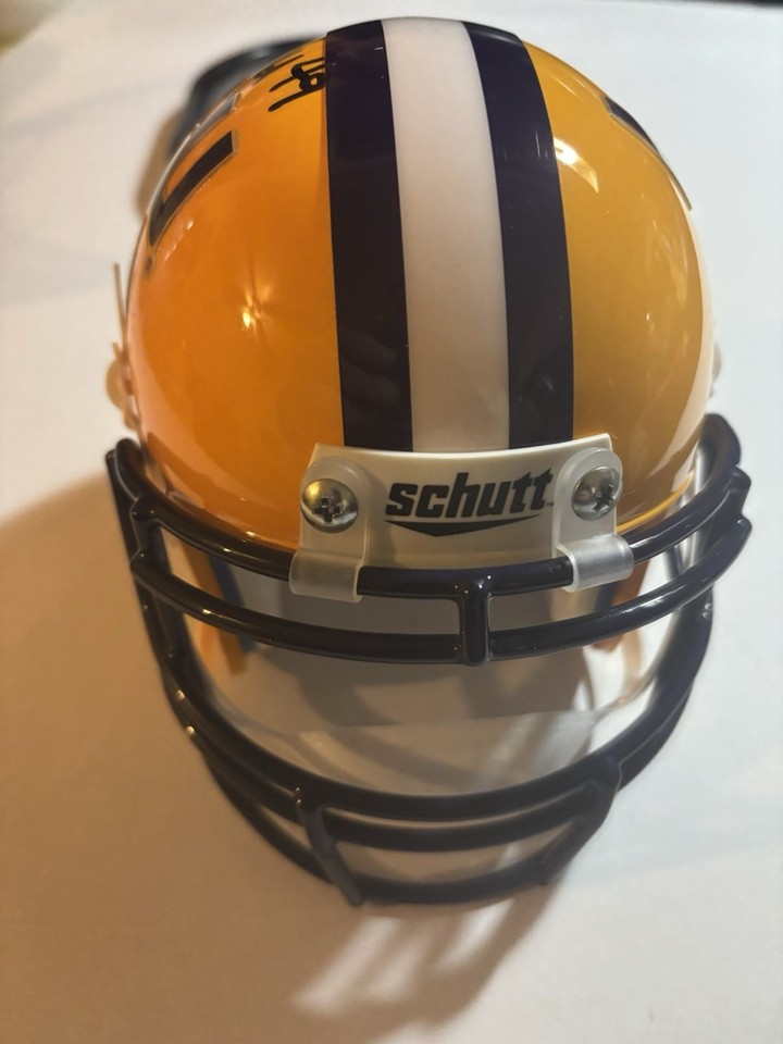 Arden Key LSU Mini Helmet Signed Titans Football Autograph Schutt | eBay