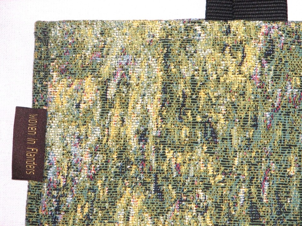 BELGIAN TAPESTRY LARGE SHOPPING TOTE BAG 46CM X 46CM, MONET, PONT ...