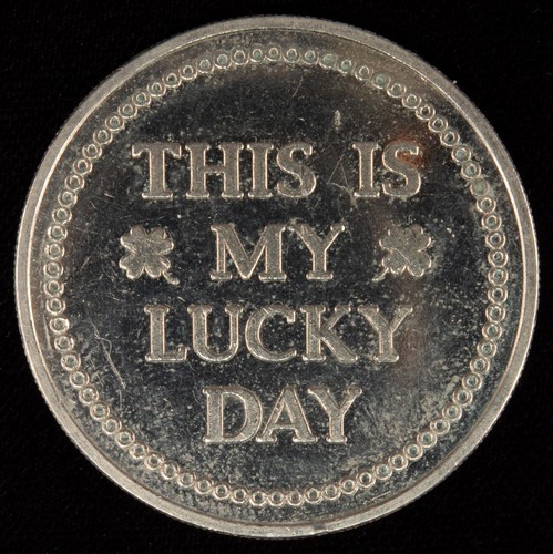 This is My Lucky Day Tokens Set 4 Engravable 38mm | eBay