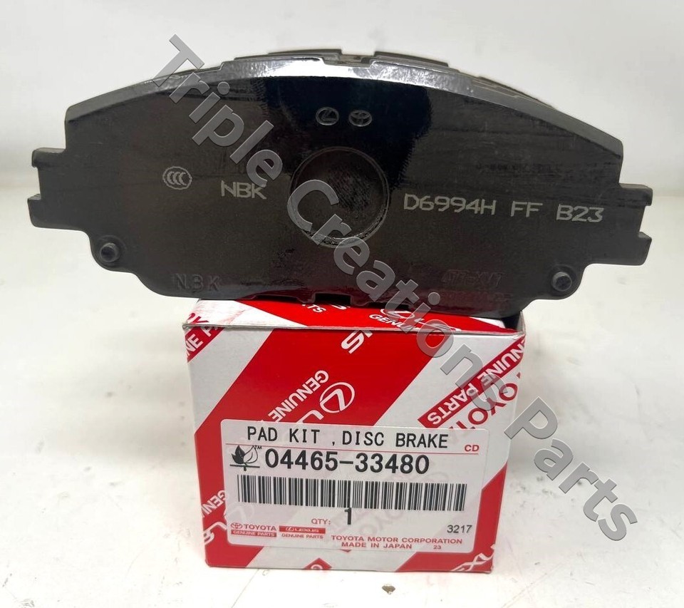 Toyota Genuine 04465-33480 Pad Kit Disc Brake Front 0446533480 OEM | eBay